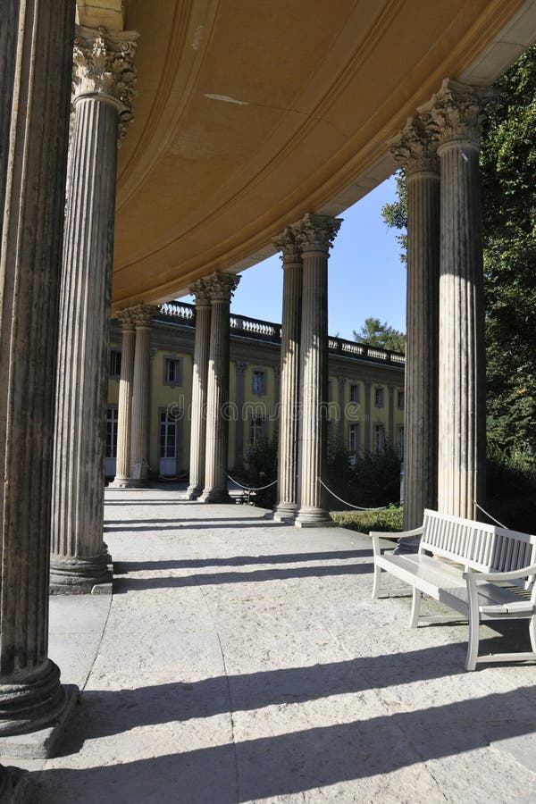 The Courtyard with Columns. Stock Image - Image of royal, architecture ...