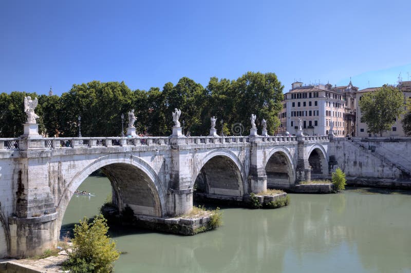 Bridge in Rome stock photo. Image of history, urban, street - 3770364