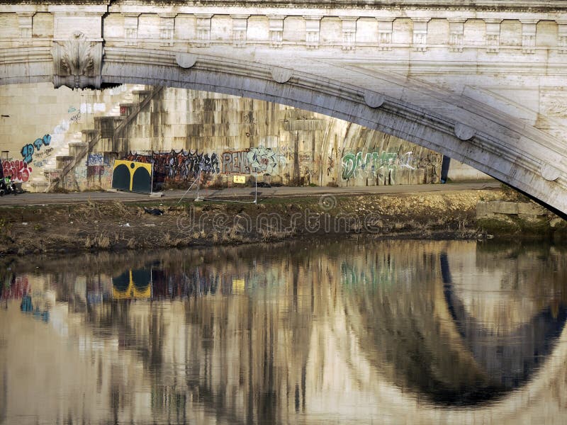 Sant Angelo Castle Rome View from the Bridge Stock Image - Image of ...