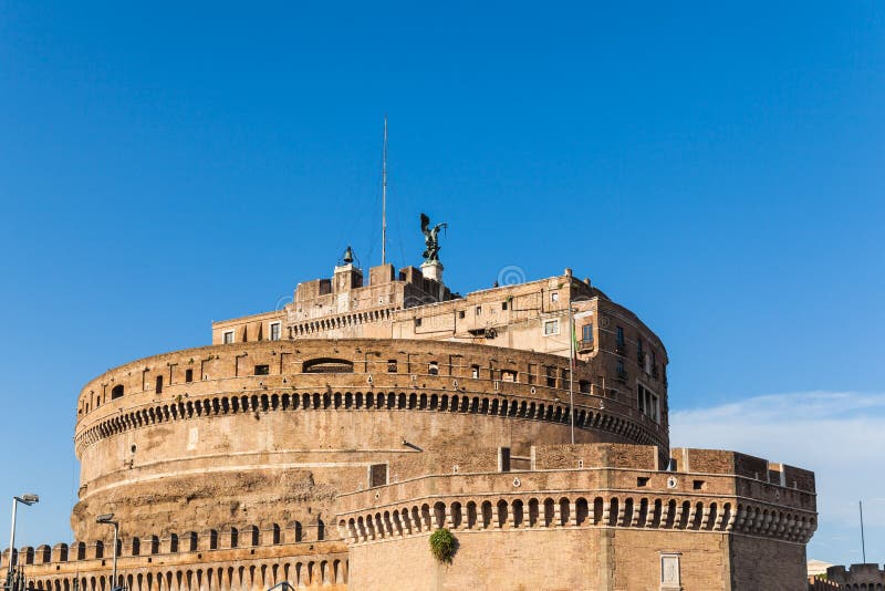 Sant Angelo Castle in Sunset Stock Image - Image of italy, rome: 49654599