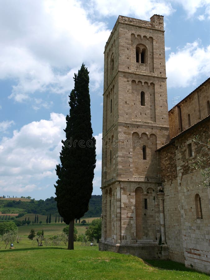 Sant Antimo Abbey stock photo. Image of dome, history - 15072796