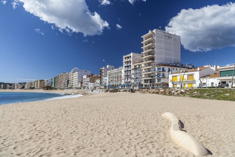 Plage Sur Costa Brava (Sant Antoni De Calonge) Photo stock - Image du ...