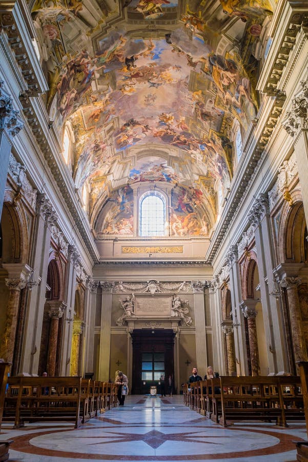 Iglesia De Sant Ignacio, Roma, Italia Foto de archivo - Imagen de santo ...