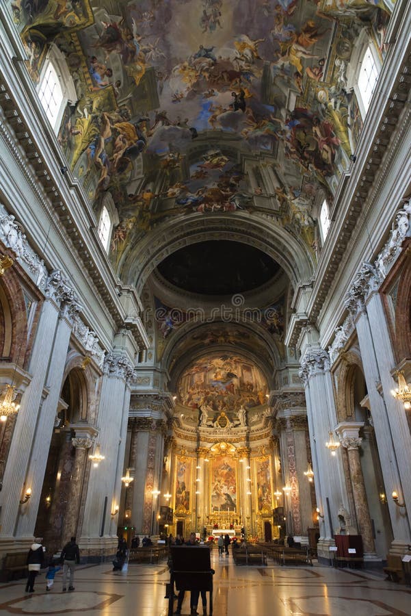 Sant Ignazio Church, Rome, Italy Editorial Stock Image - Image of ...