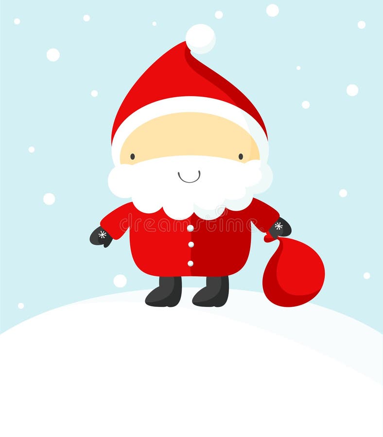 Santa stock vector. Illustration of snow, santa, card - 11081342