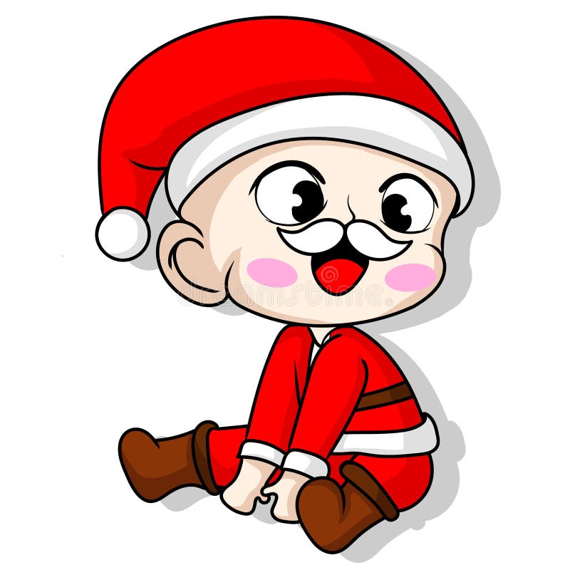 Cute Chibi Santa Claus Drawing Card Stock Illustrations – 23 Cute Chibi ...