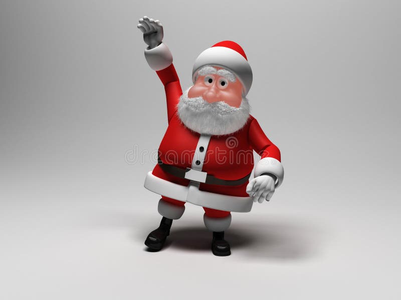 Santa Trapped in Snow Globe 3 Stock Illustration - Illustration of ...