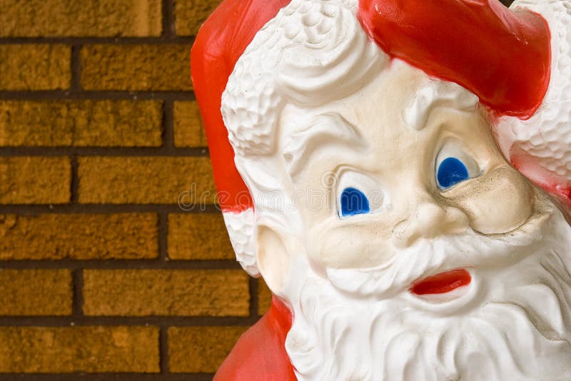 Santa Against the Wall stock image. Image of december - 2927335
