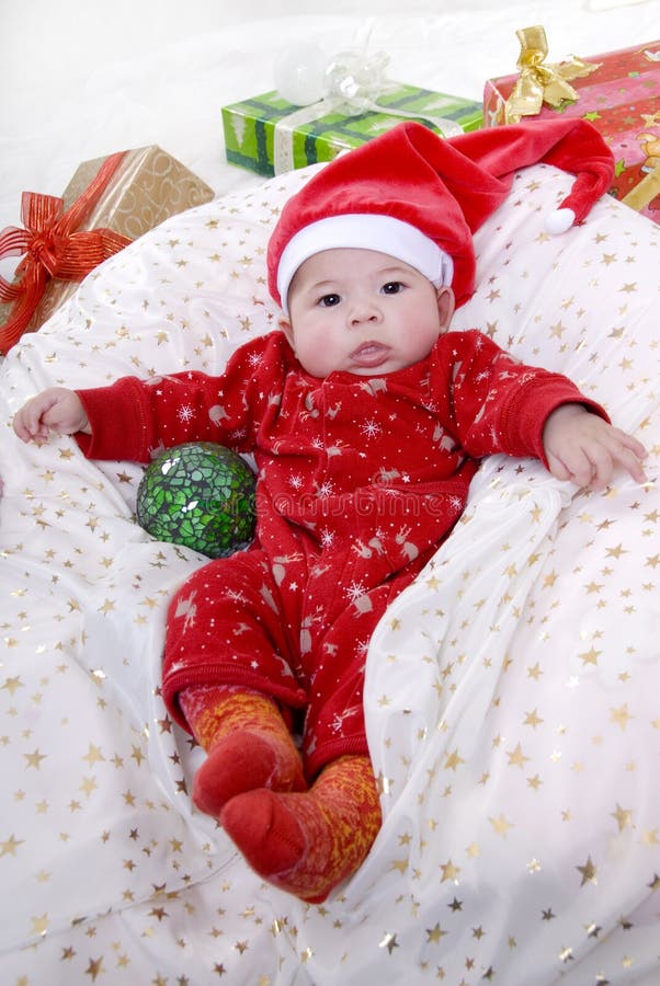 Santa baby stock image. Image of smile, puppets, white - 12068525