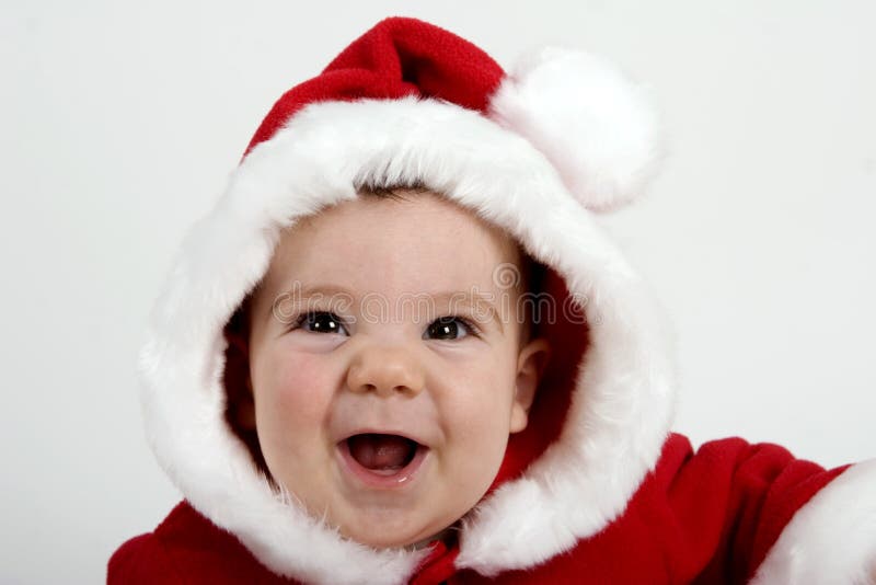 Santa Baby stock image. Image of love, family, coat, cute - 1435597