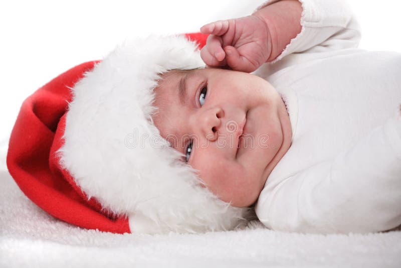 Santa baby stock photo. Image of angel, little, closeup - 22262222