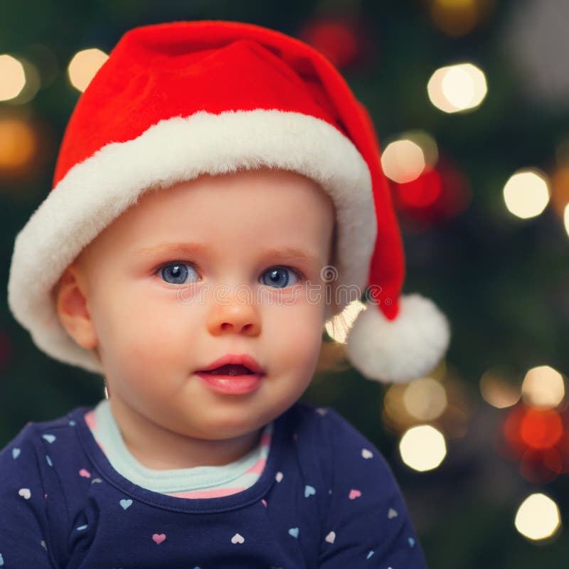 Santa Baby foto de archivo. Imagen de muchacha, presente - 77857874