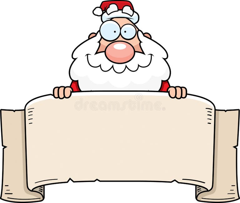 Santa Banner stock vector. Illustration of xmas, cartoon - 15036070