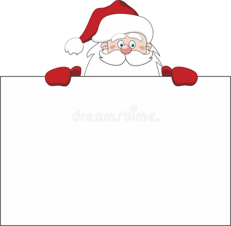 Santa banner stock vector. Illustration of smiley, santa - 16477470