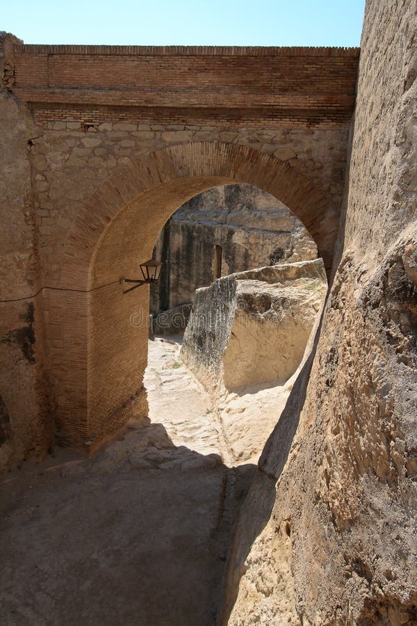 Santa Barbara Castle in Alicante Stock Image - Image of brick, spain ...
