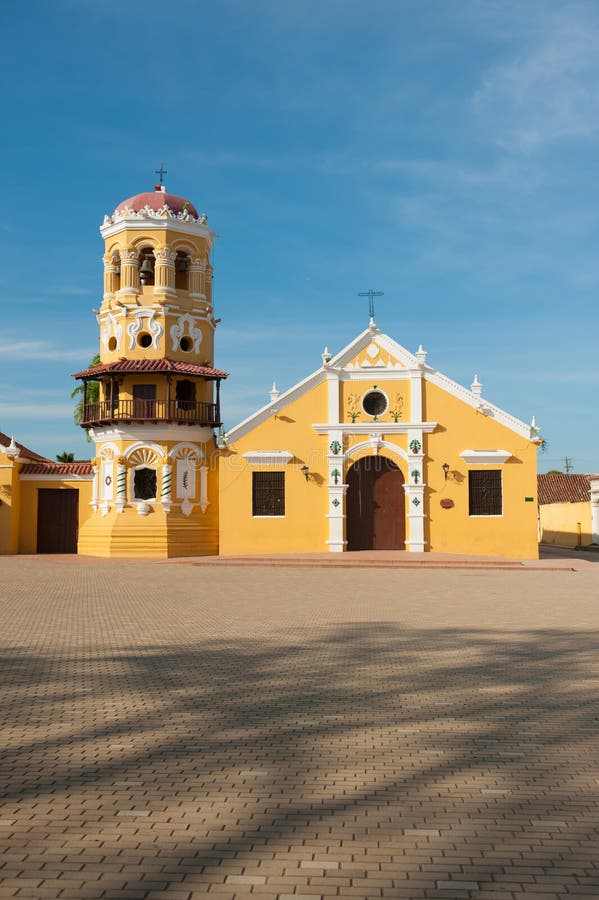 Santa Barbara Church, Mompox, Colombia Foto de archivo - Imagen de ...