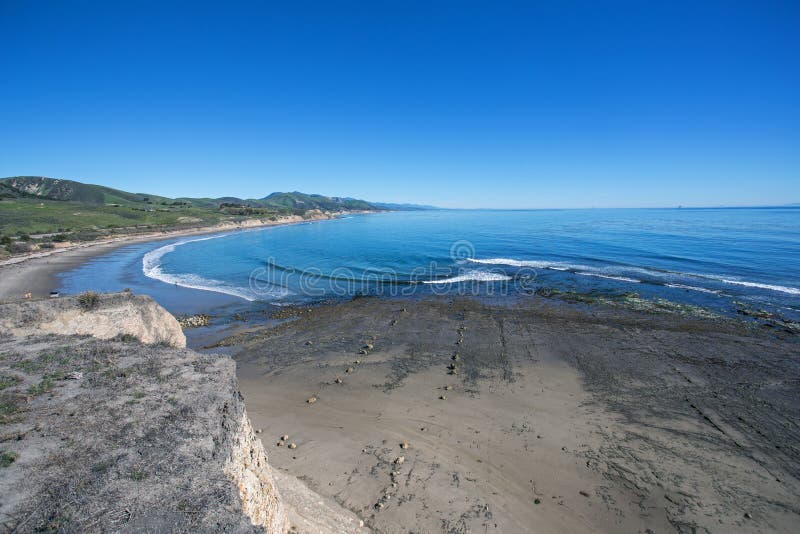 Santa barbara Coastline 2 stock photo. Image of tide - 58356174