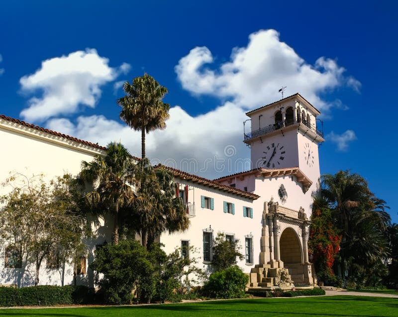 Santa Barbara Courthouse photo stock. Image du architecture - 167300388