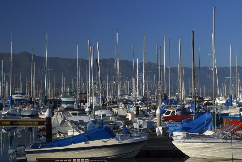Santa Barbara Marina stock photo. Image of dock, yacht - 1018146