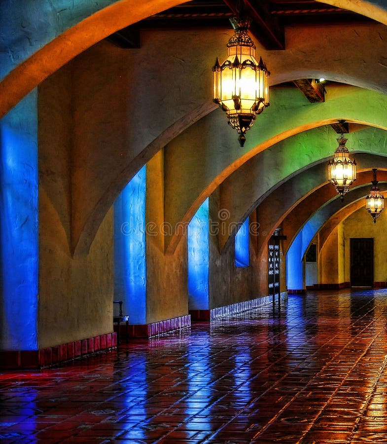 Santa Barbara USA stock photo. Image of ocean, night - 108757748