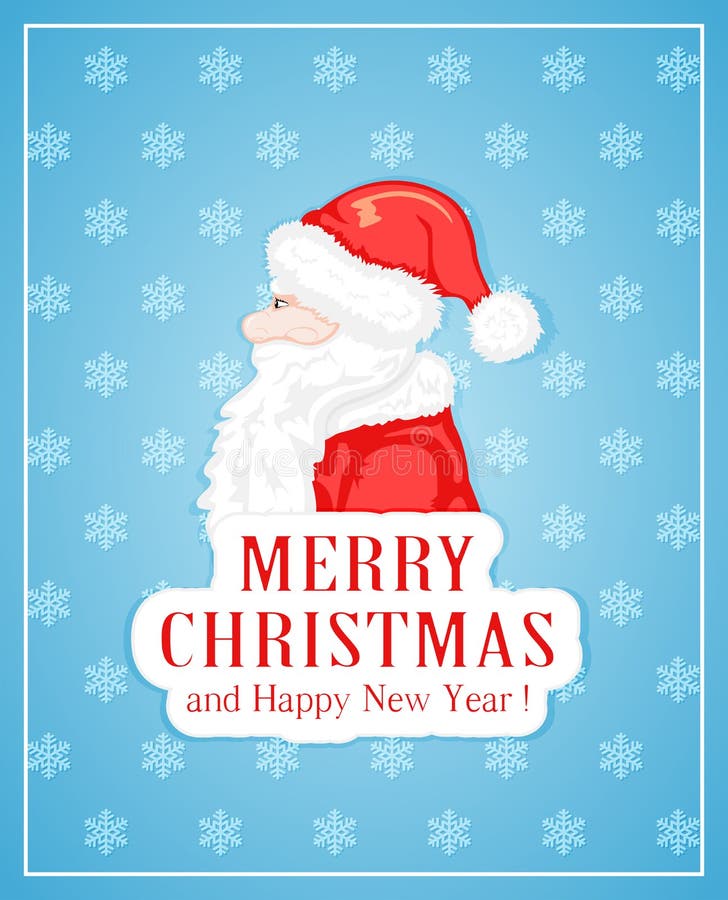 Santa Blue Crayon Above a Cartoon Book Stock Vector - Illustration of ...