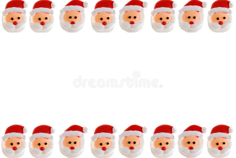 Santa border stock photo. Image of festive, claus, sheet - 11817892