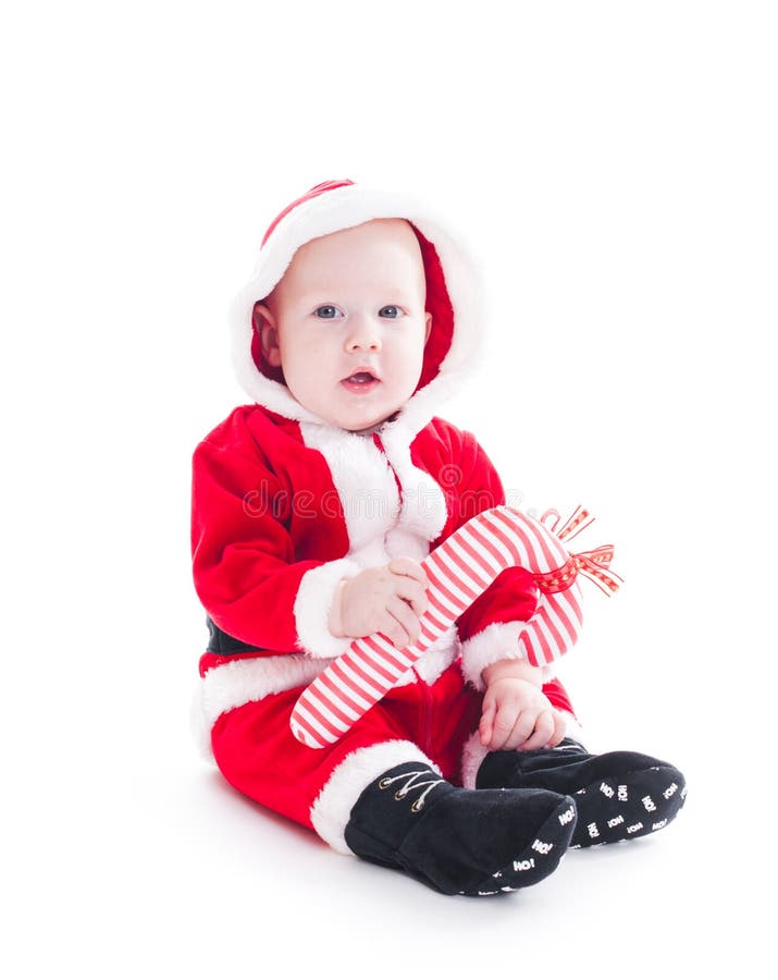 Santa boy stock image. Image of joyful, christmas, toddler - 44828955