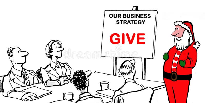 Santa business strategy stock illustration. Illustration of strategy ...