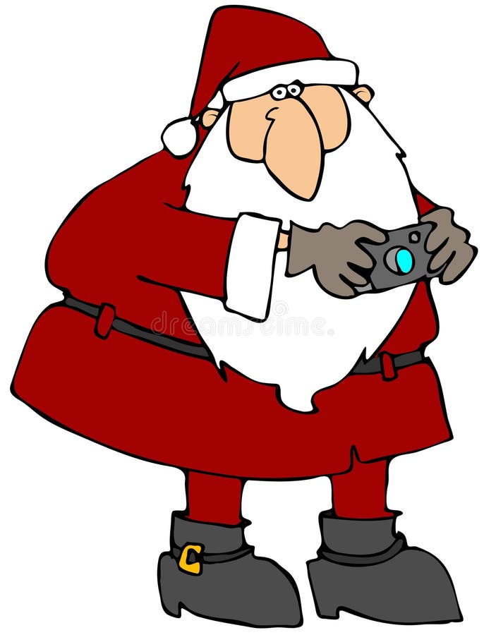Santa Camera Stock Illustrations – 1,451 Santa Camera Stock ...