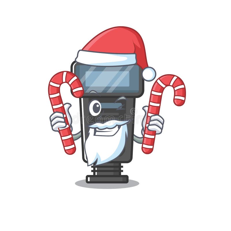 Santa Camera Caharacter Cartoon Design Stock Vector - Illustration of ...