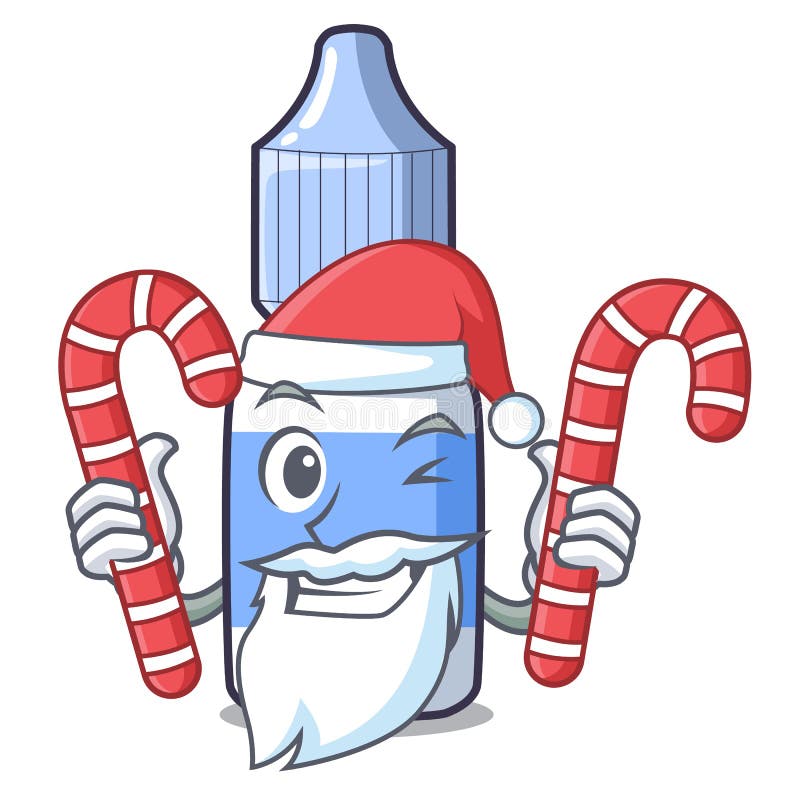 Santa with Candy Eye Drops Isolated with the Characters Stock Vector ...