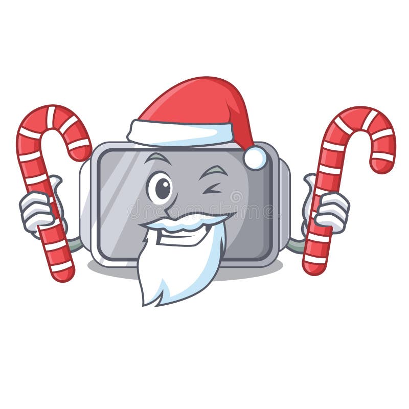 Santa with Candy Narrow Baking Tray with Layer Cartoon Stock Vector ...