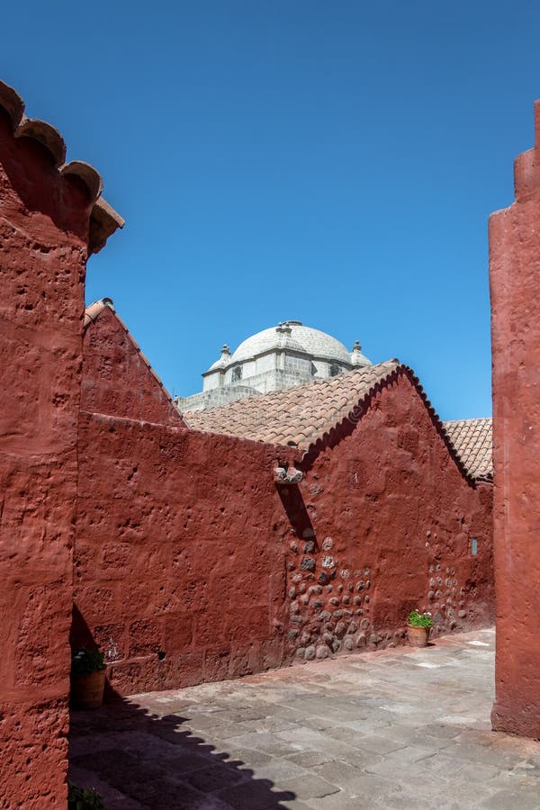 Santa Catalina Monastery - Arequipa, Peru Stock Image - Image of indigo ...