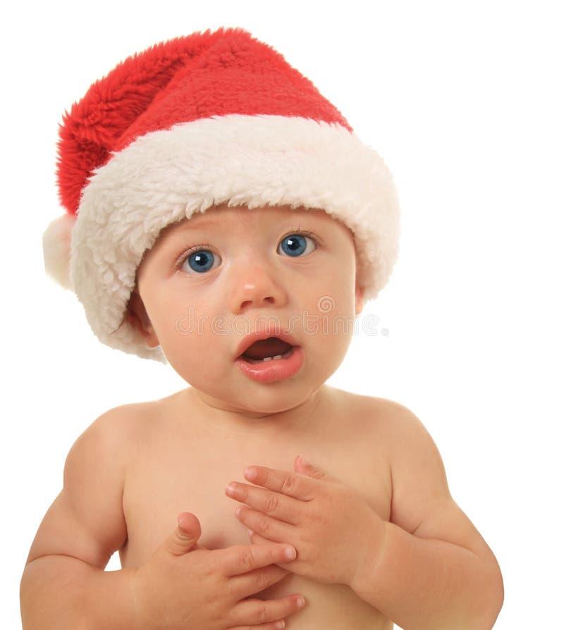 Santa Christmas baby stock photo. Image of desire, negotiating - 27448938