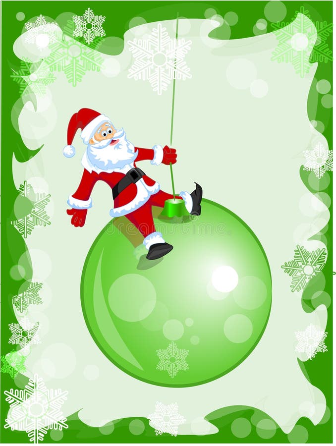 Santa with golf ball stock vector. Illustration of leisure - 63298279