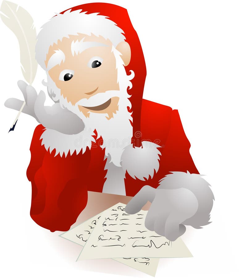 Santa Fixing a Furnace stock illustration. Illustration of furnace ...