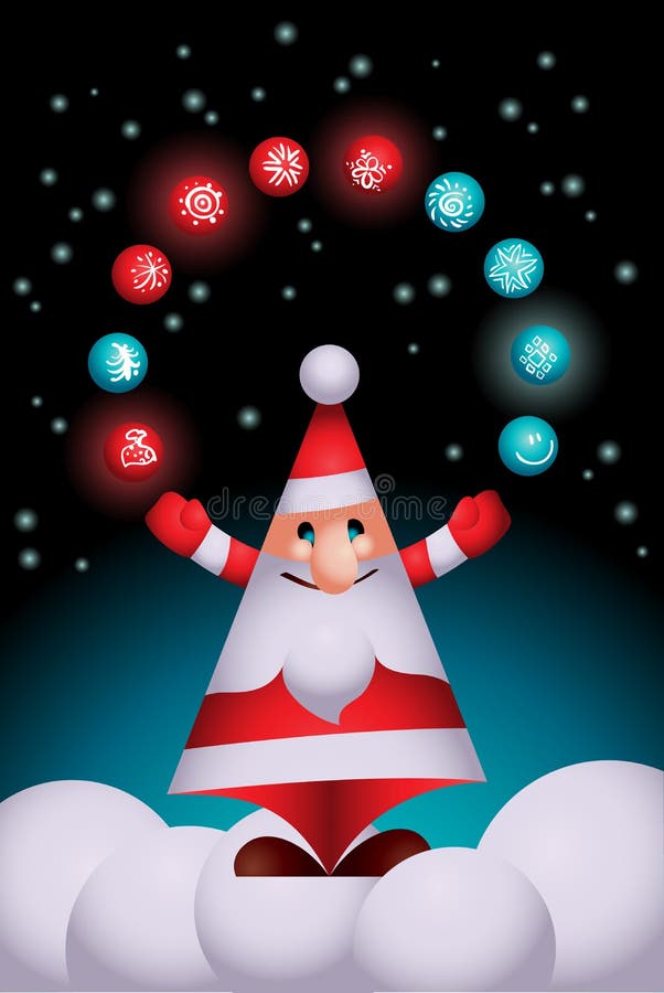 Santa Claus stock vector. Illustration of snow, celebration - 11452476