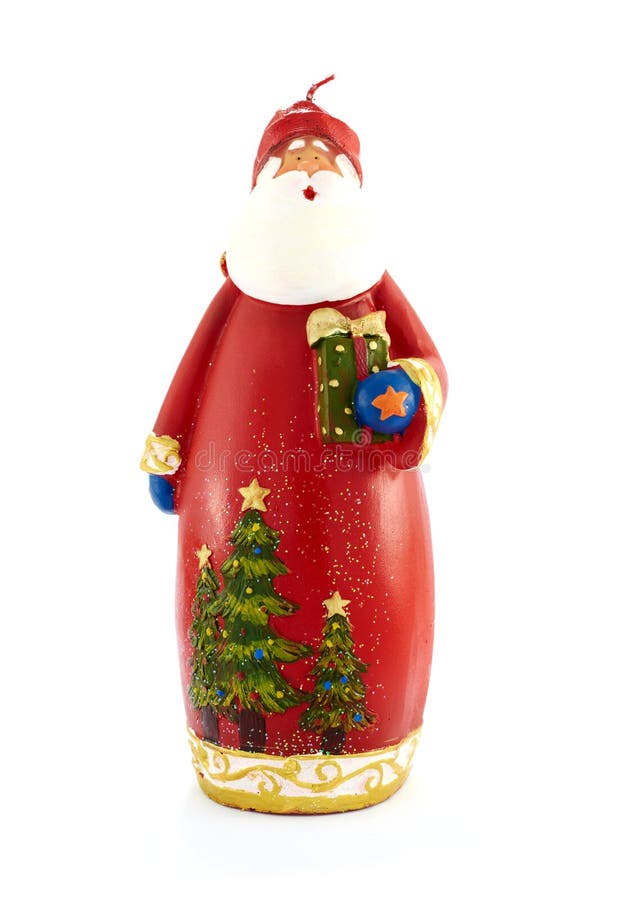 Santa Claus stock image. Image of tree, gifts, statuette - 12526551