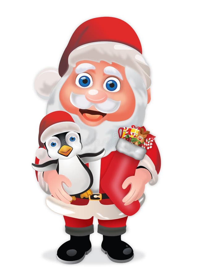 Santa Group Photo stock illustration. Illustration of isolated - 16432292