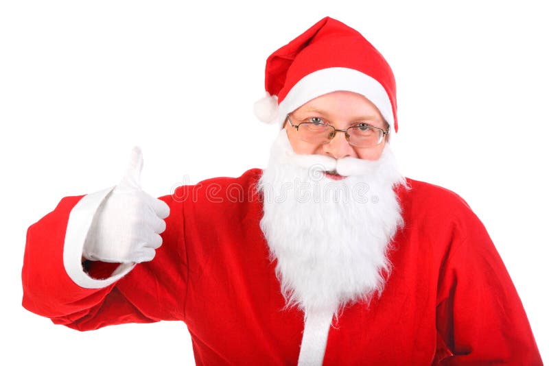 Asian Santa Claus Saying No Stock Image - Image of gloves, fingers: 1614563