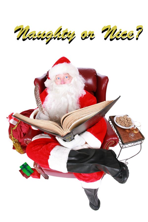 Santa Claus at work stock photo. Image of holiday, jolly - 10913968