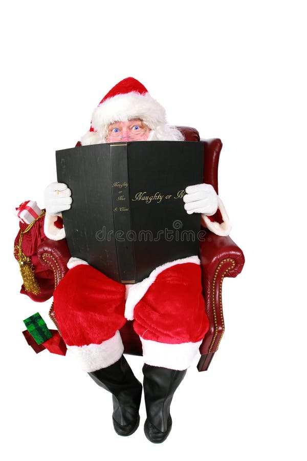 Santa Claus at work stock photo. Image of holiday, jolly - 10913968