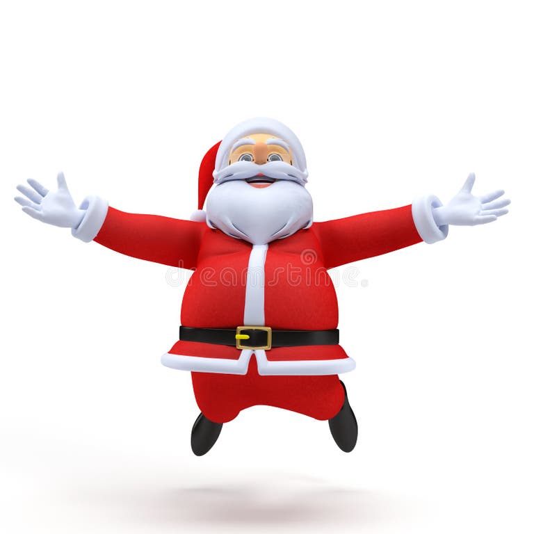 Santa Claus Jumping Stock Illustrations – 1,380 Santa Claus Jumping ...