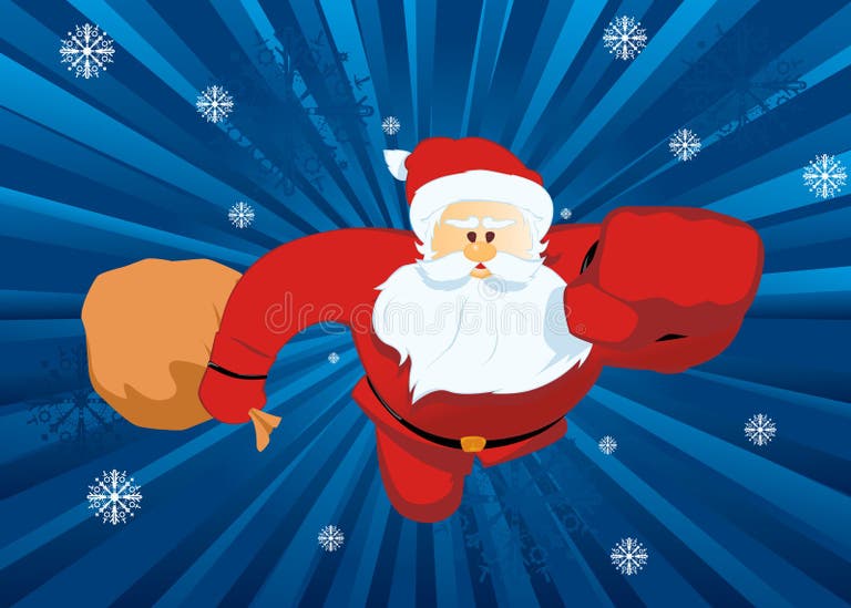 Cartoon Santa Claus Superhero Stock Illustrations – 1,944 Cartoon Santa ...