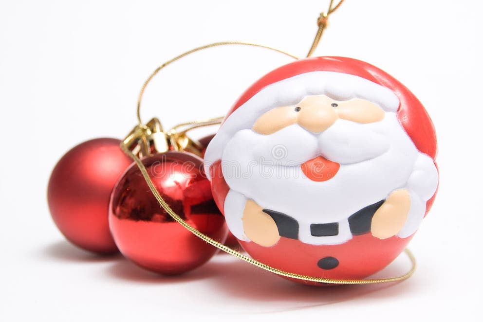 Santa claus ans balls stock photo. Image of xmas, decorative - 22425958