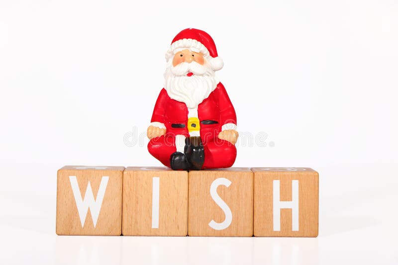 Santa Claus Asking for Wish. Stock Image - Image of question, coming ...