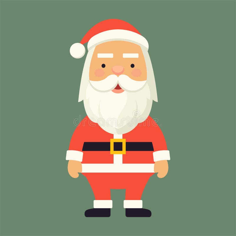 Santa Claus Avatar Vector Illustration Stock Vector - Illustration of ...
