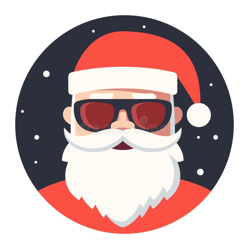 Santa Claus Avatar Vector Illustration Stock Vector - Illustration of ...