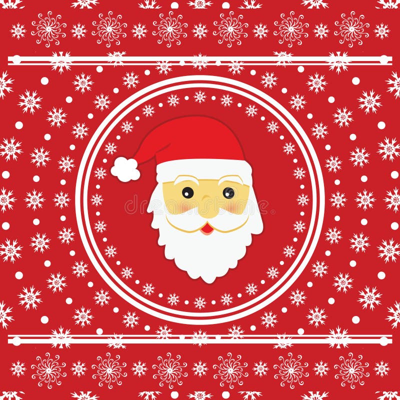 Santa Claus Background. Vector Illustration Decorative Design Stock ...