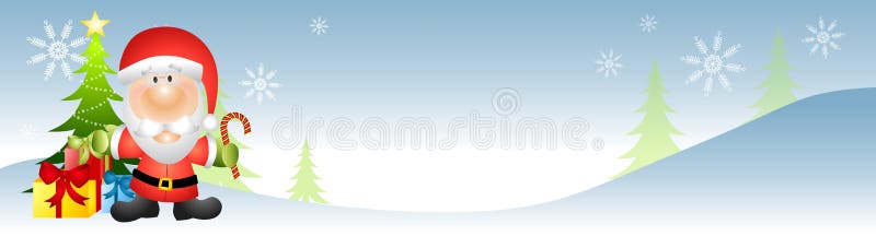 Santa Claus Banner stock illustration. Illustration of graphic - 6776099
